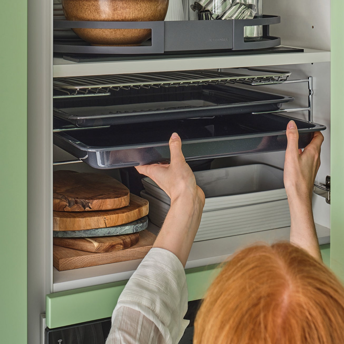 Backblechhalter für Küchenschränke - 2er Set - Backblechhalterung für ...